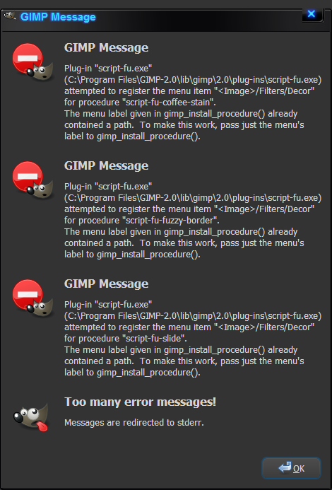 Script-Fu Refresh Errors?[SOLVED] • GIMP Chat